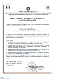 Certifications – Secondo Mona